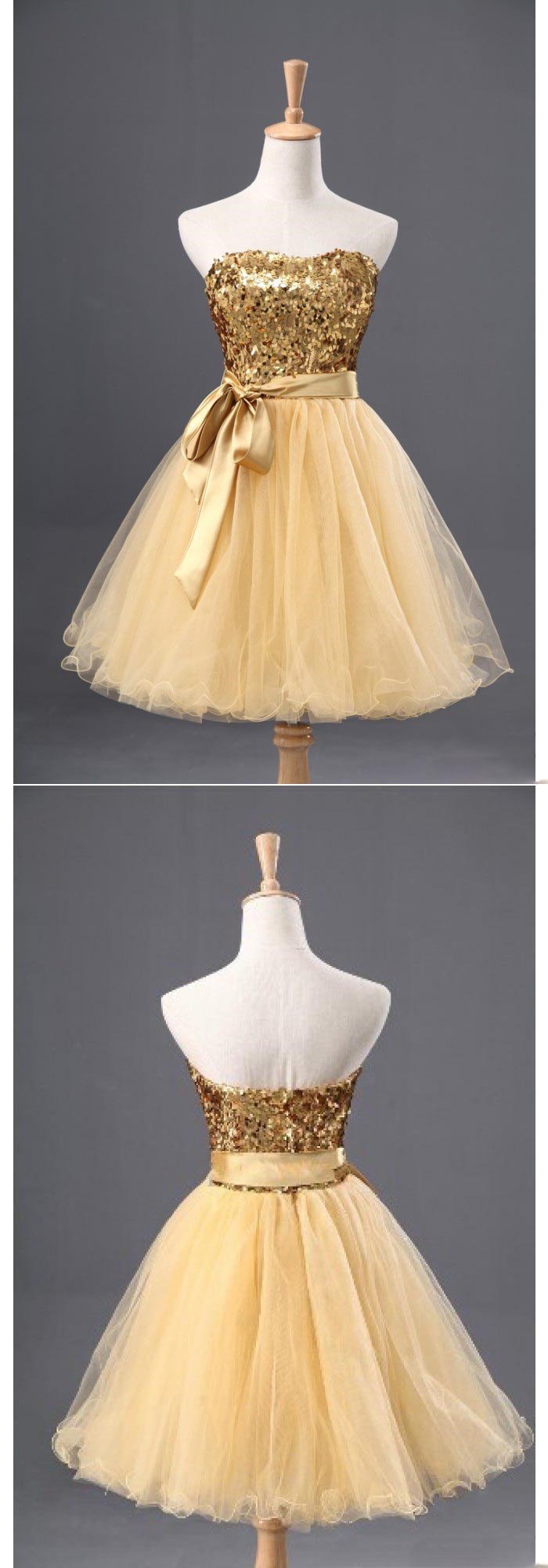 Sequin Homecoming Dress,sleeveless Homecoming Dress,tulle Homecoming ...